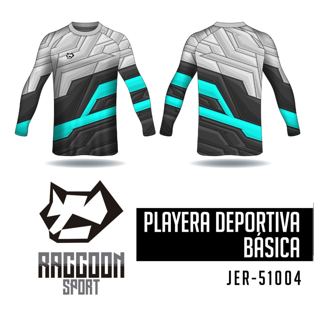 ZO – Catálogo Playera Jersey Dryfit Deportiva – Manga Larga – Raccoon ...